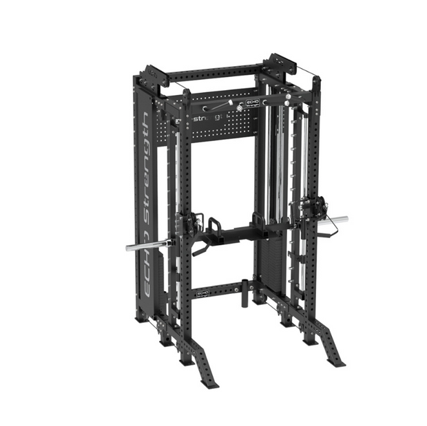 Echo Strength - Smith Functional Trainer Combo Machine with Storage Ra ...